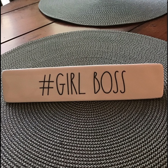 Rae Dunn | Other | Rae Dunn Girl Boss Desk Sign Plaque | Poshmark